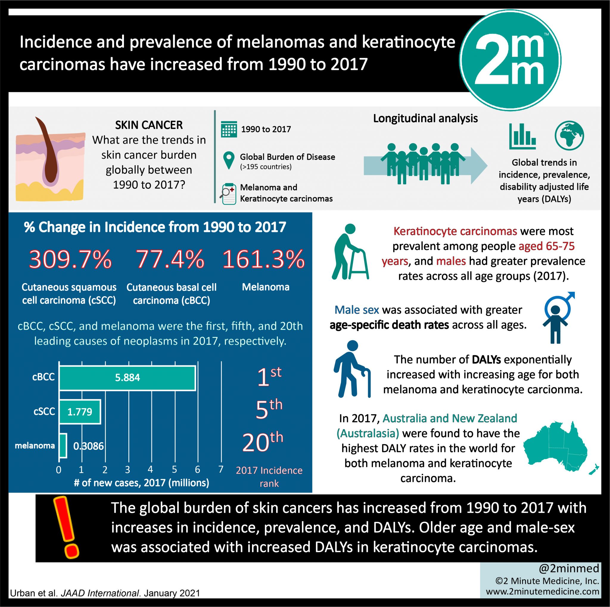 #VisualAbstract: Incidence and prevalence of melanomas and keratinocyte ...